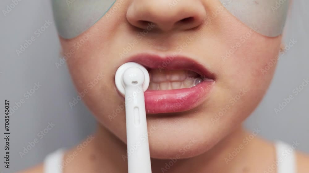 Vidéo Stock Clean and healthy habits. Dental care for kids. Unknown ...
