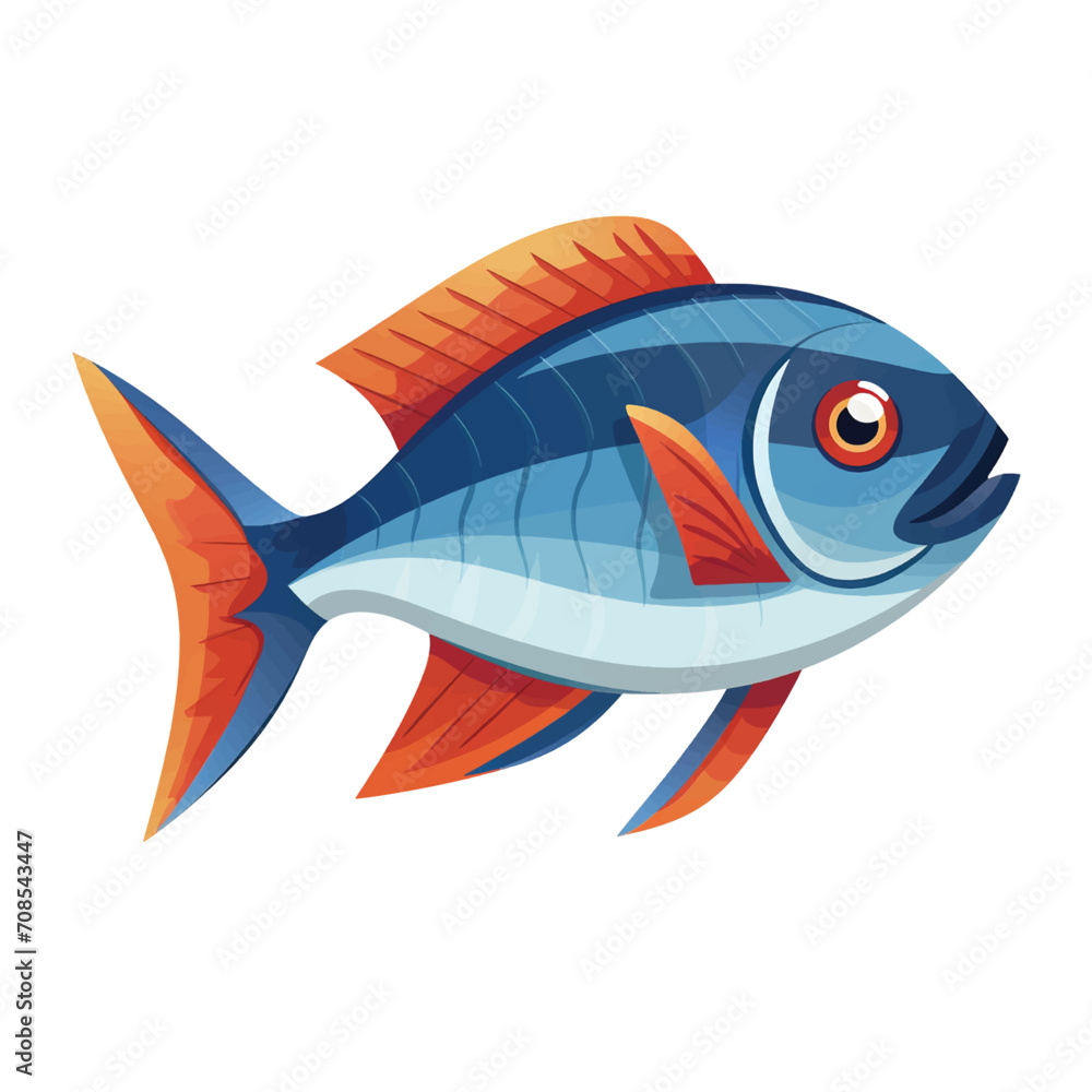 Fish colour fish colorful fish green and orange fish marlin vector fish ...