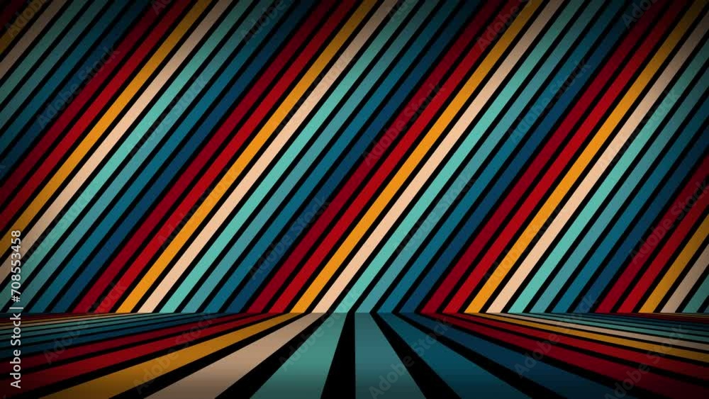 Vintage Striped Backgrounds, Loop Samples, Retro Colors from the 1970s ...