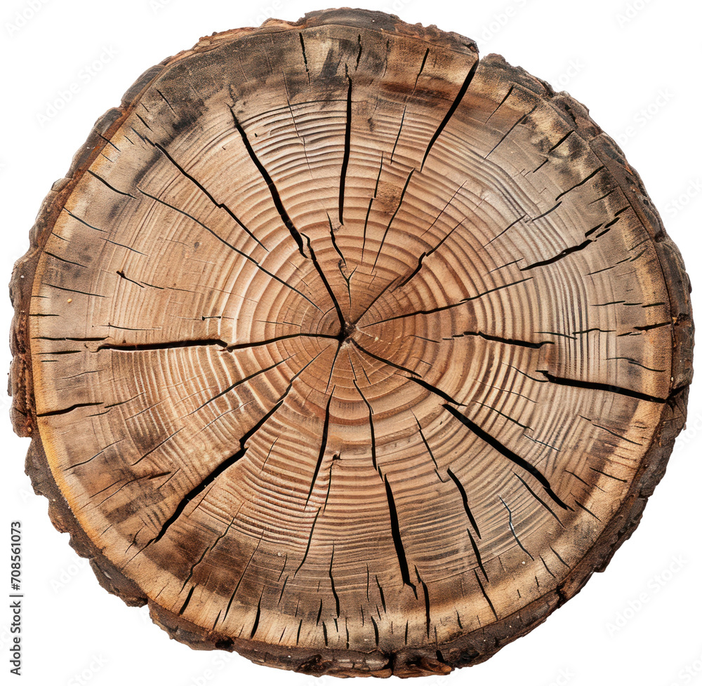 Round wooden tree slice trunk stump wood illustration PNG element cut ...