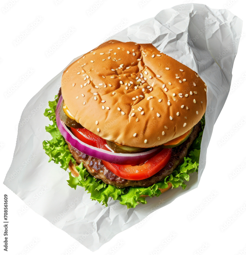 Blank burger package mockup illustration PNG element cut out ...
