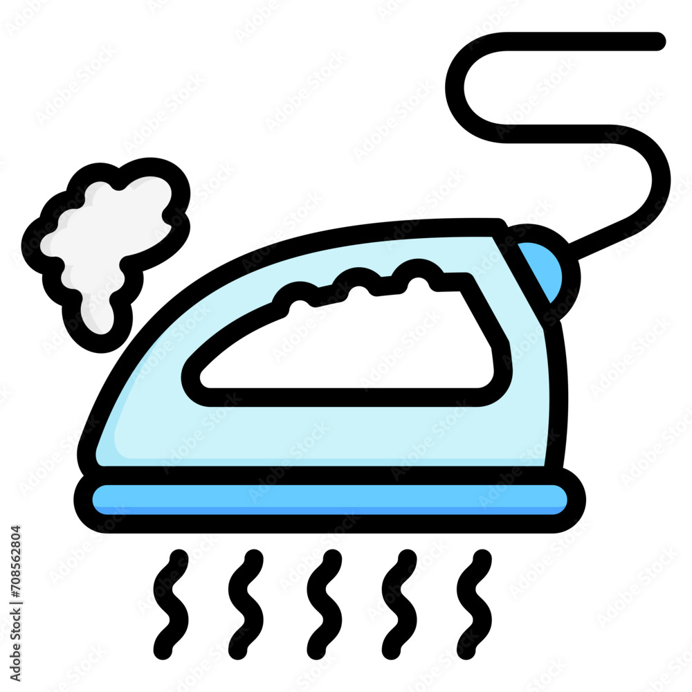 Iron lineal multi color icon, relate to housekeeping. use for UI or UX ...