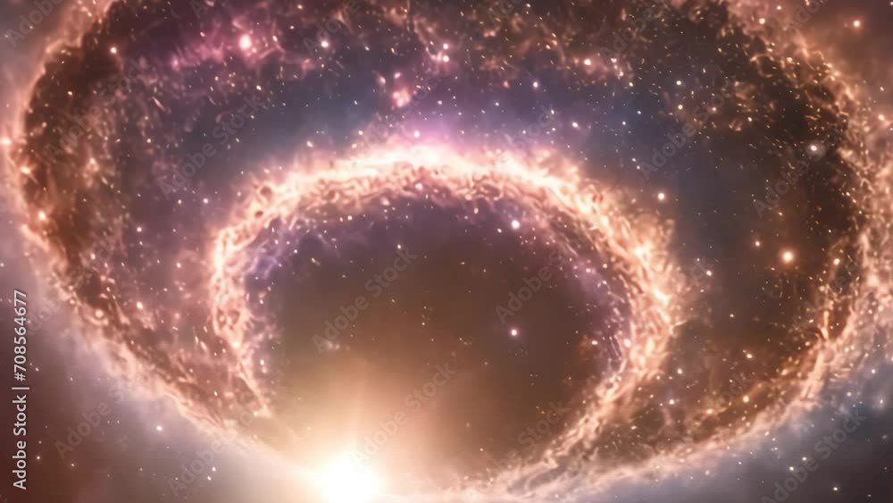 Vidéo Stock An illustration of the big bang in space during the ...