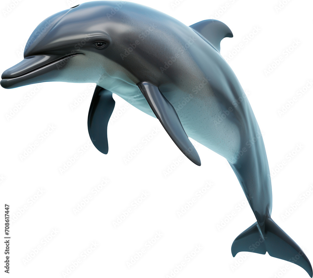 Dolphin transparent background PNG clipart Stock Photo | Adobe Stock