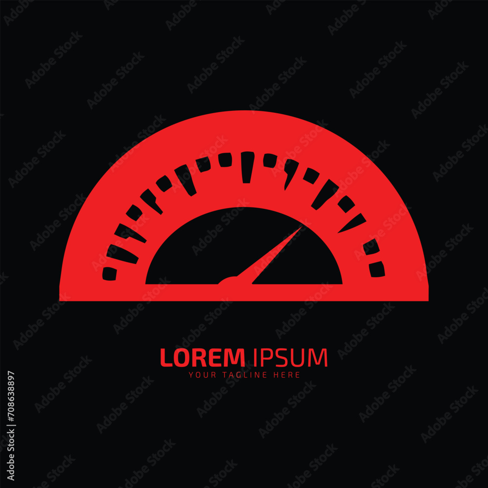 A logo of speedometer icon abstract speed meter vector silhouette on ...