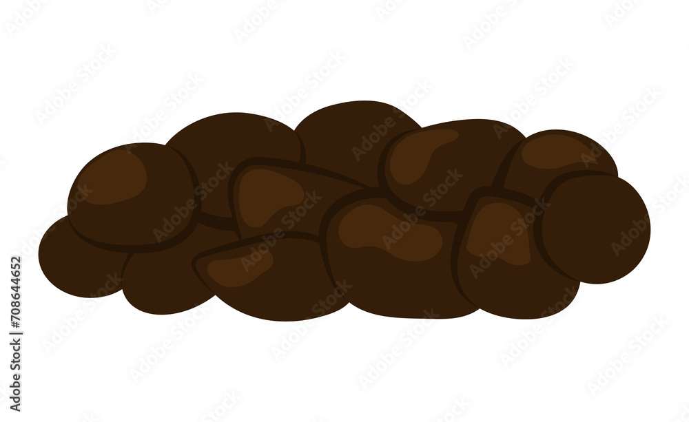 Poop excrement for bristol scale chart. Flat design vector clip art poo ...