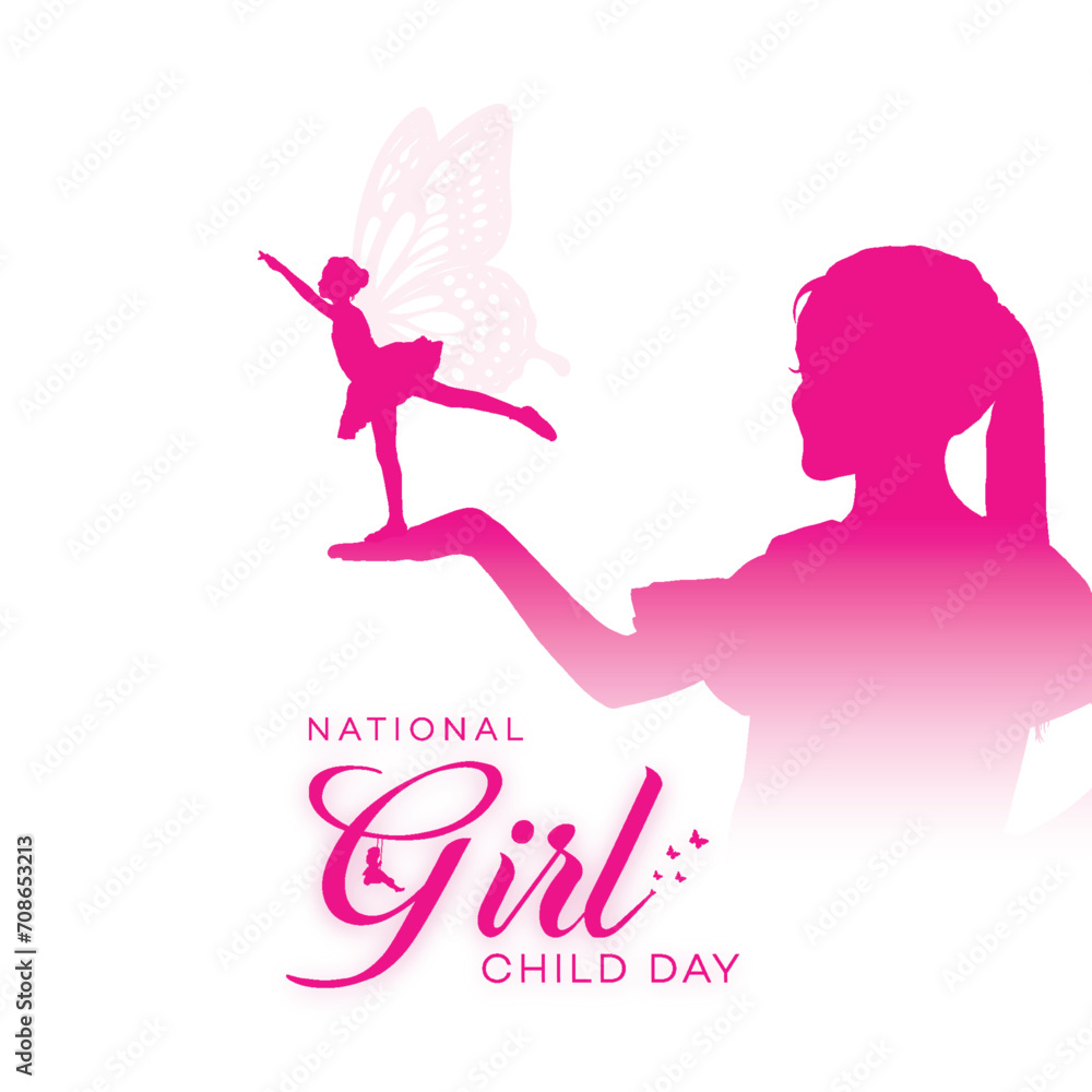 Vetor de national | girl | child | day | poster | celebration.. concept ...