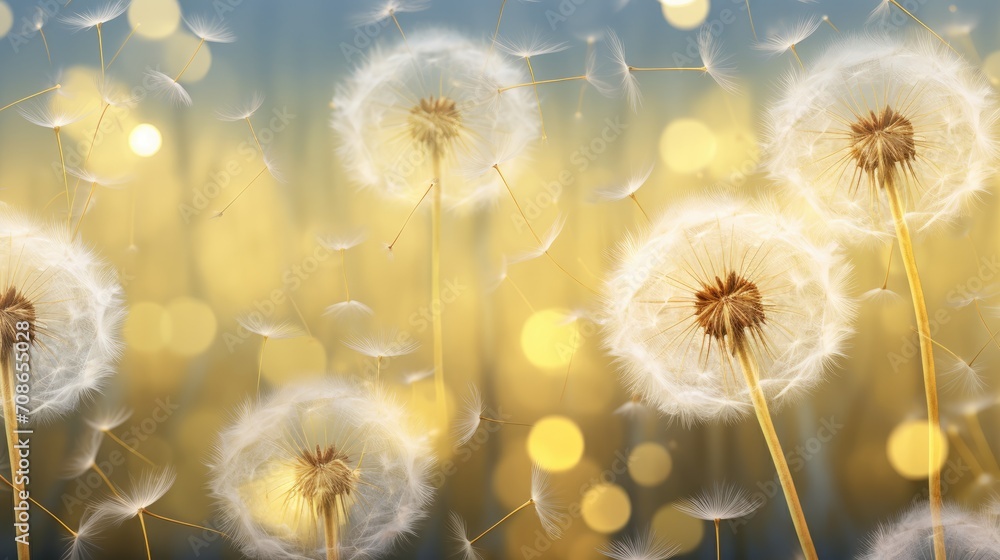 Dandelion down background to create an aesthetic background in a ...