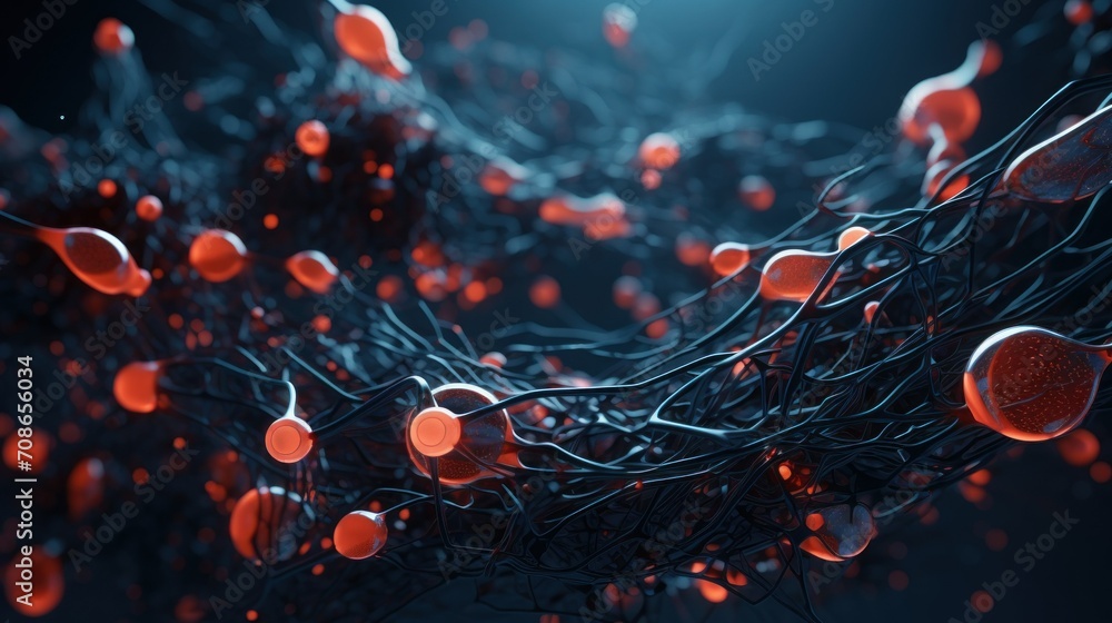 Abstract Neural Network Synapses Visualization. Digital visualization ... Abstract Neural Network Synapses Visualization. Digital visualization ...