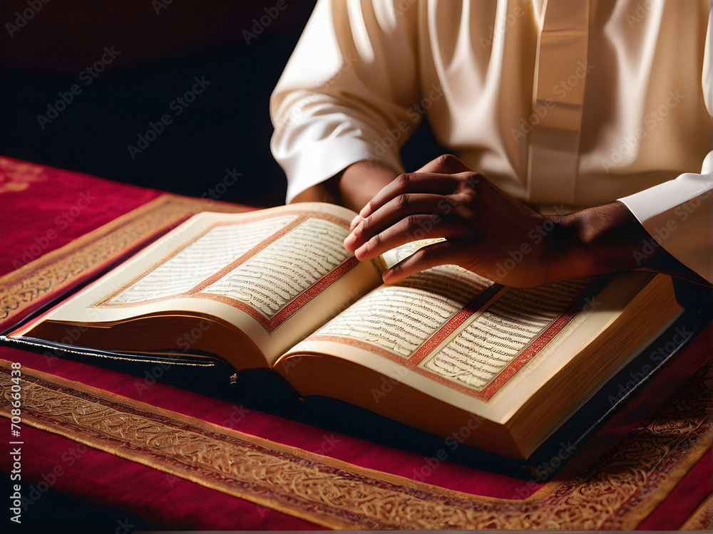 Quranic Reflections: A Visually Striking Image of Deep Connection ...
