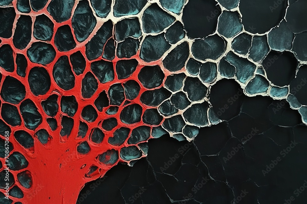 Minimalism and abstract linocut ballpoint drawing art style. Capillary ...