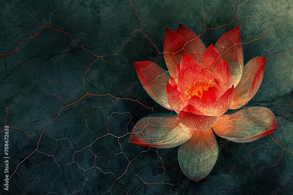 Minimalism and abstract linocut ballpoint drawing art style. Capillary ...