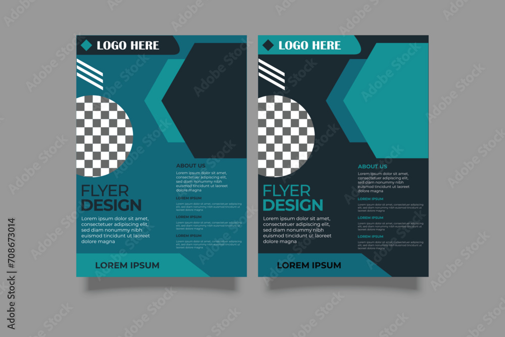 Two corporate, marketing, company, modern, simple, unique, brochure ...