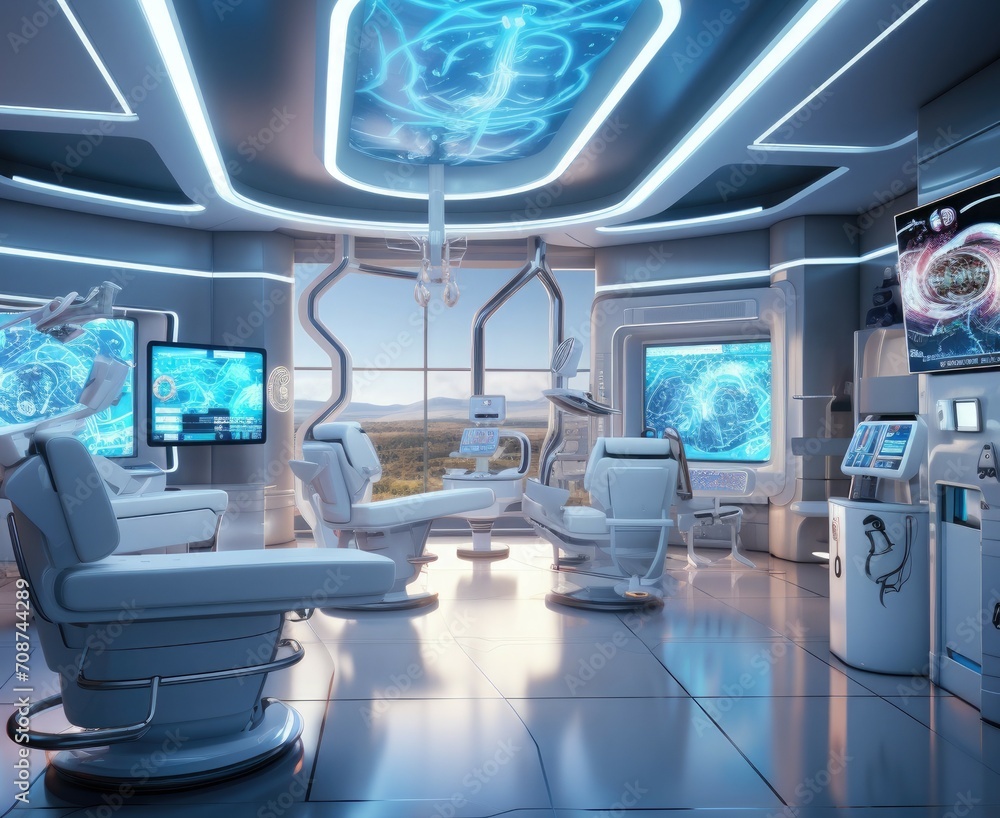 Immerse yourself in the precision and sophistication of a modern clinic ...