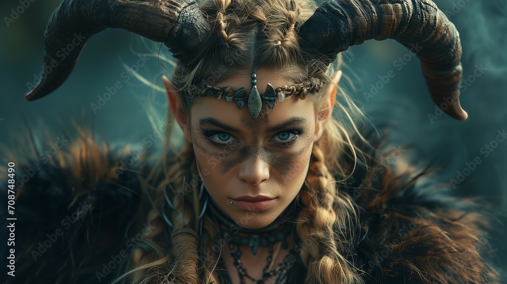 Elf shaman woman. fantasy background and fantasy ambient. mix of elf ...