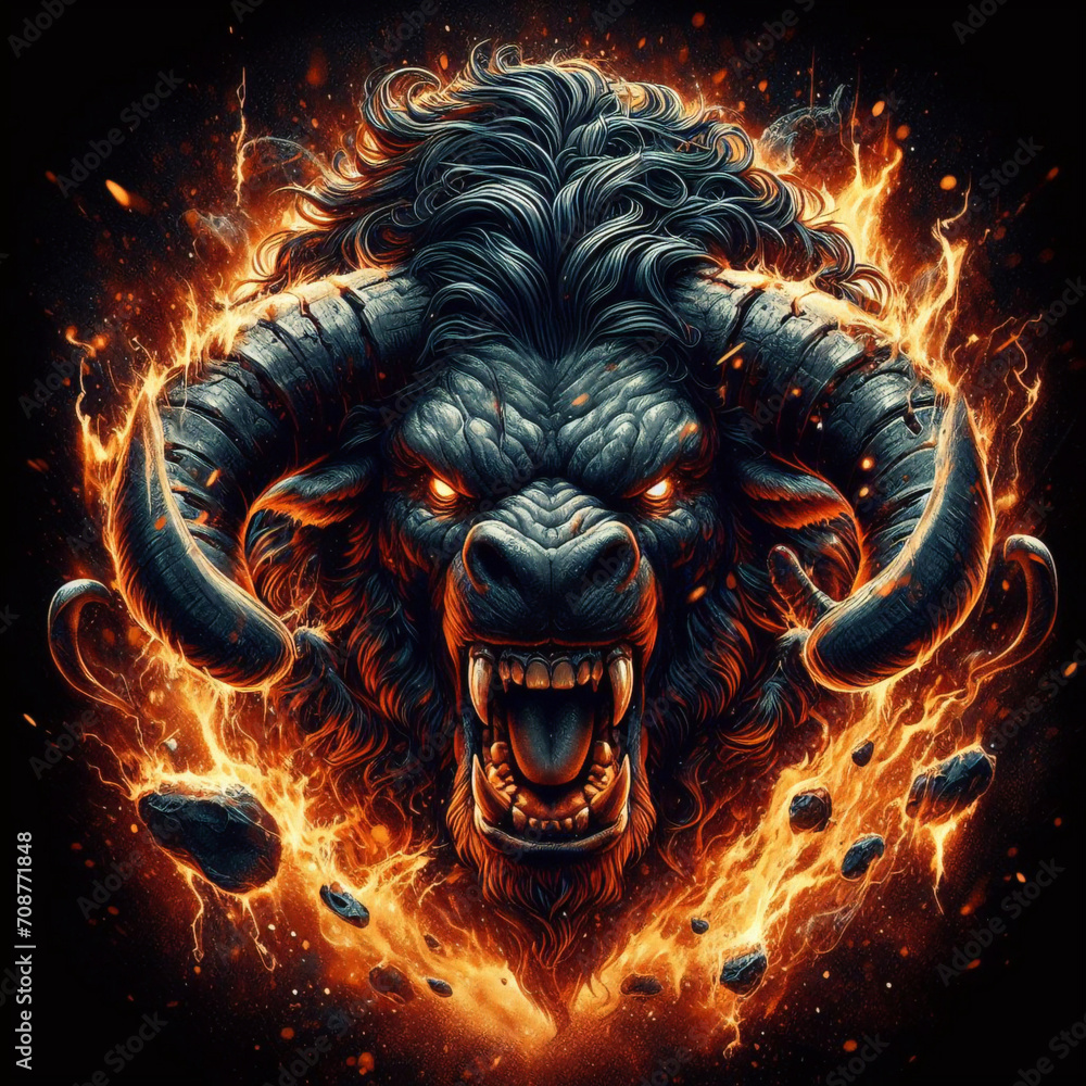 Minotaur (Minos the Bull) is a Cretan monster with the body of a man ...