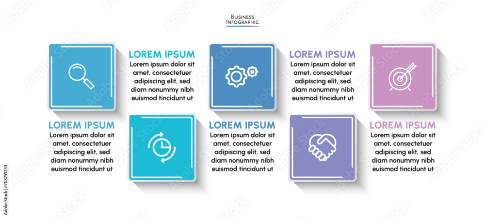 Business data visualization. timeline infographic icons designed for ...