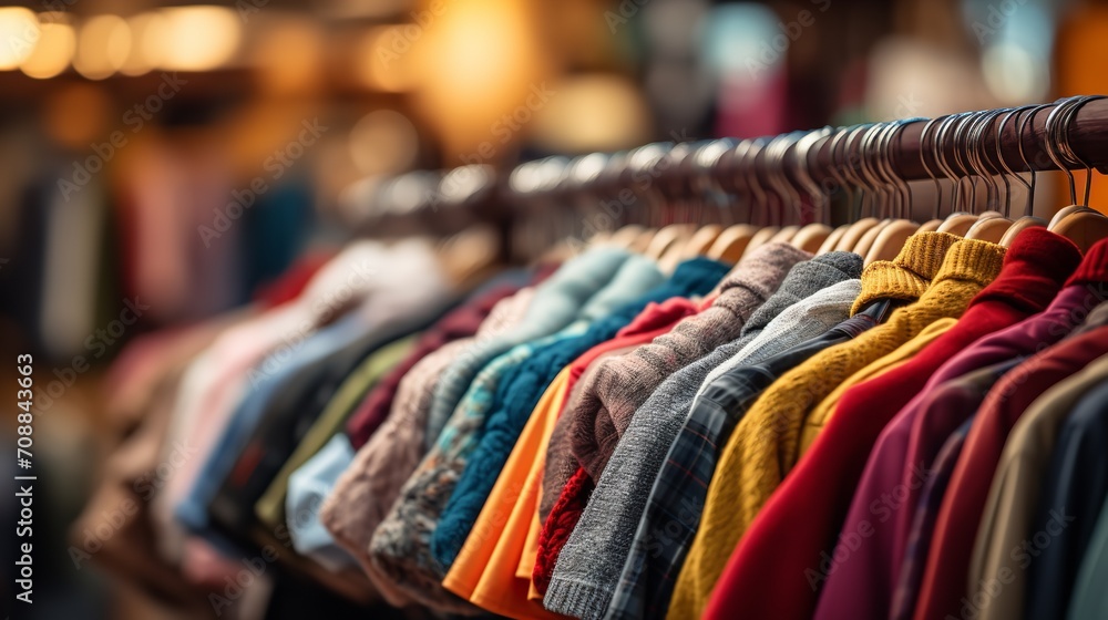 Ilustração do Stock: An abstract blur backdrop of a thrift store or ...