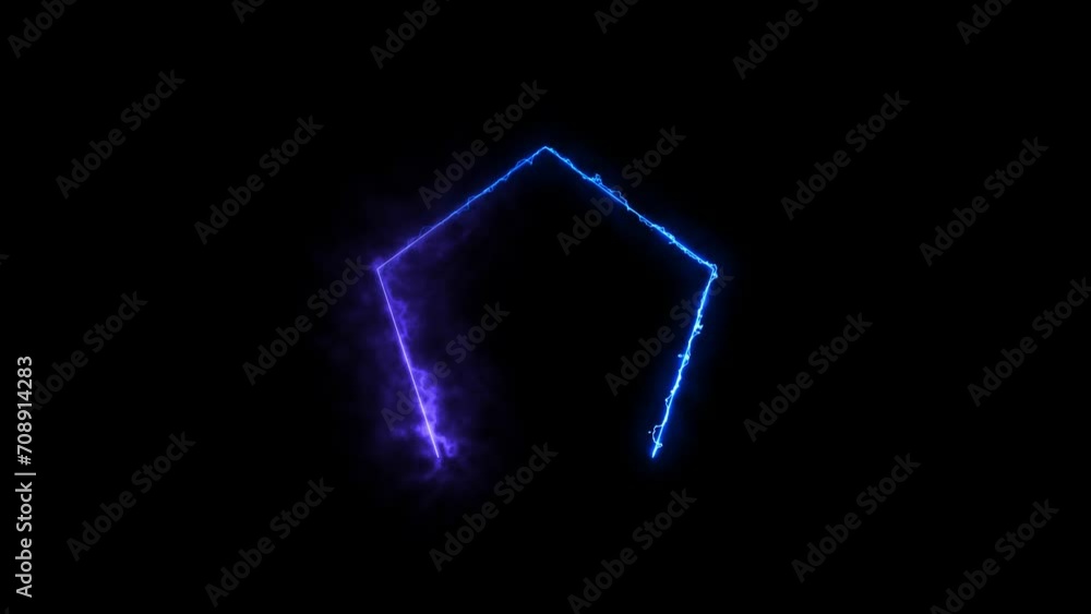 Vidéo Stock saber neon circle loop, circle loading bar loop, neon ...