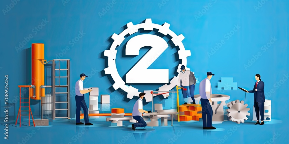 Lean manufacturing concept. Lean six sigma industrial process ...