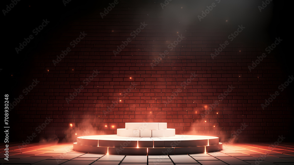 Podium, booth, stage, product background for displaying products, 3D ...