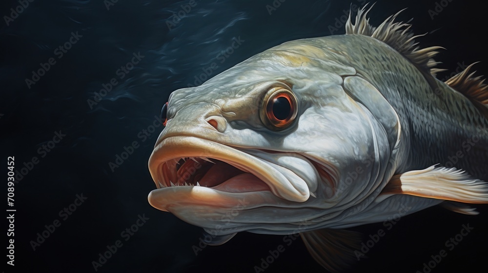 a fish with it's mouth open and it's mouth wide open with it's mouth ...