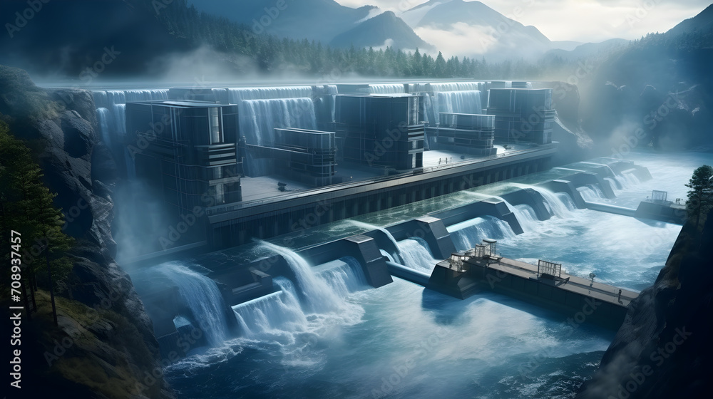 Hydroelectric power plants and the use of water flow to generate energy ...
