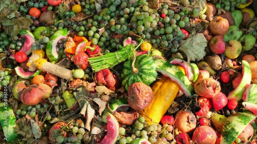 Food Waste. Compostable food scraps. Domestic organic waste for compost ...