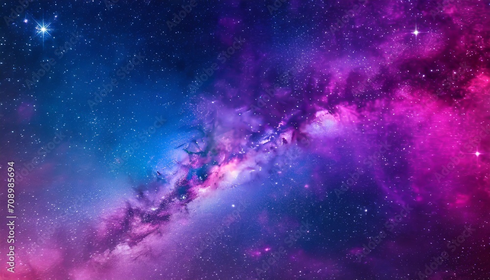 seamless space texture background stars in the night sky with purple ...