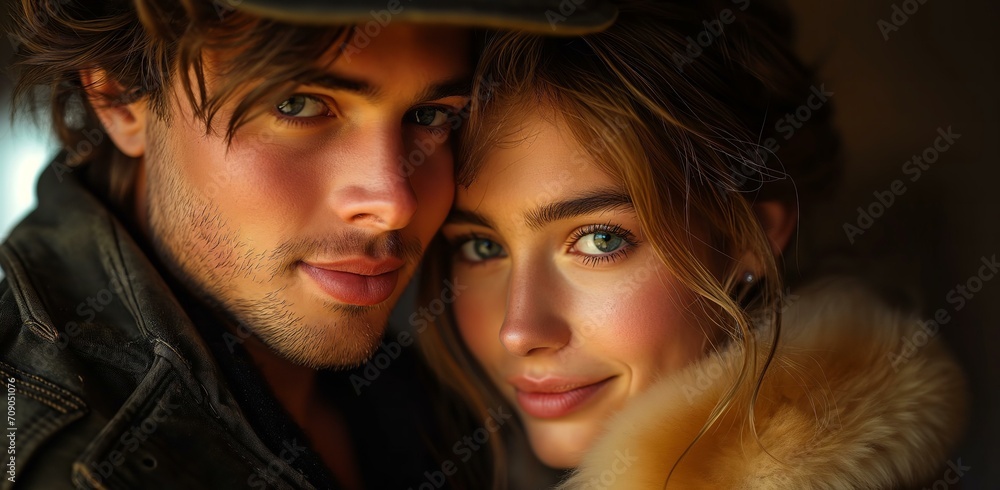 Valentines day best romantic couple flower hart created by ai Stock ...