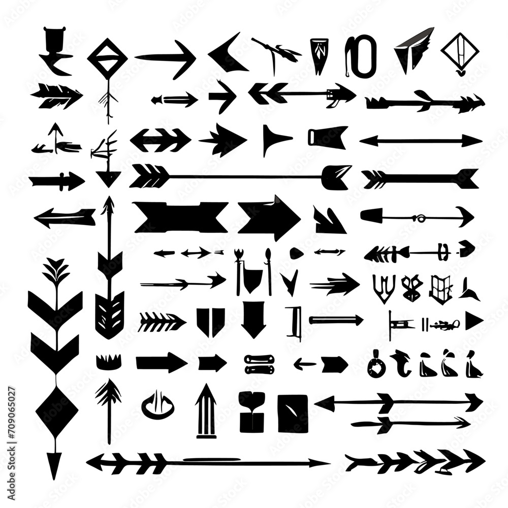 Vetor de Swipe top down or download icon scroll pictogram set isolated for app web ui ux design ...