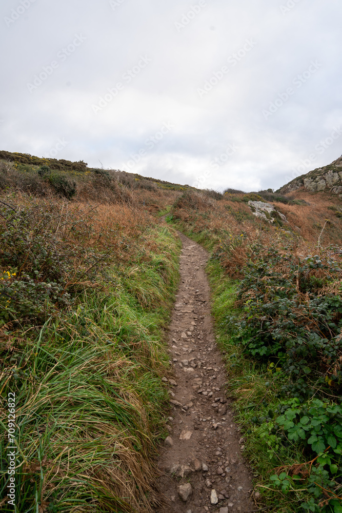 Trail and hike off purple loop on howth cliff path walk on the sutton ...