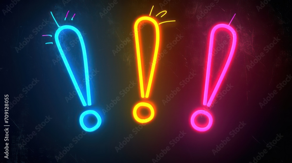 Exclamation Mark for Presentation Design Stock Illustration | Adobe Stock