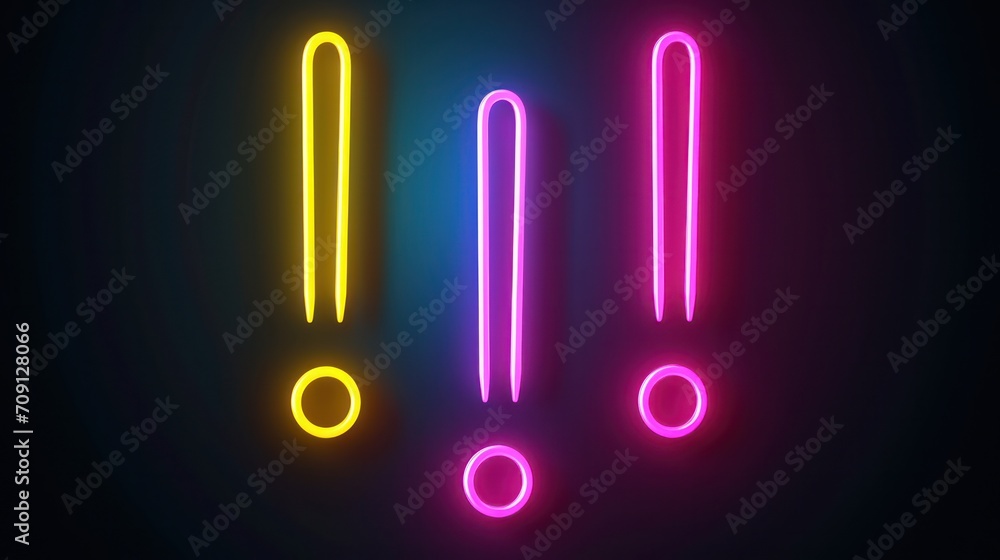 Exclamation Mark for Presentation Design Stock Illustration | Adobe Stock
