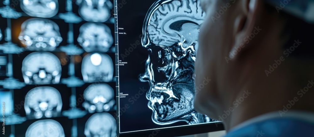 Male patient with previous motorcycle accident displayed leftward ...