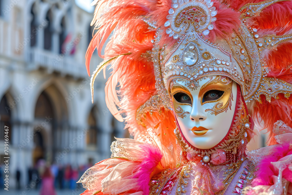 Carnaval de Venecia en Italia: Máscaras elegantes y trajes ...