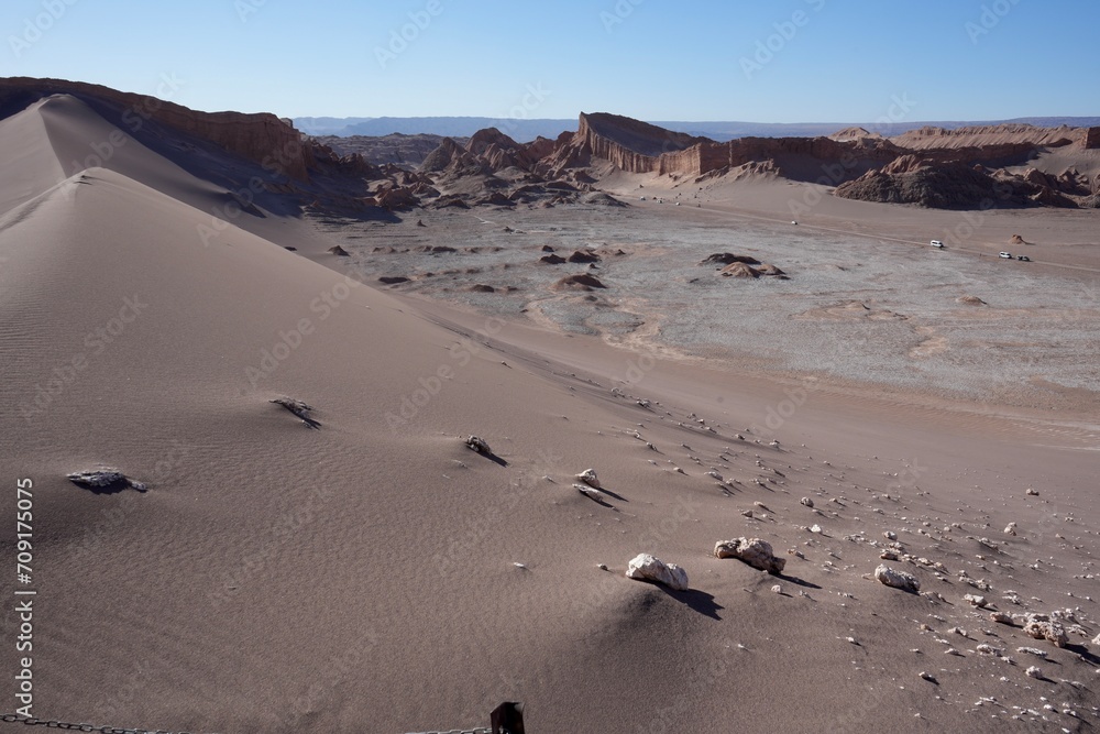 Amazing Sand Dunes and Mountains in The Valley of The Moon (Valle De La ...