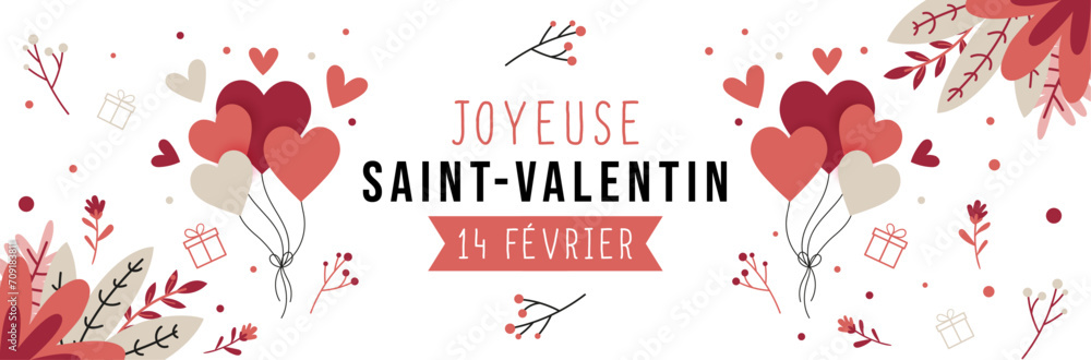 Bannière décorative pour la Saint-Valentin - Textes et illustrations ...