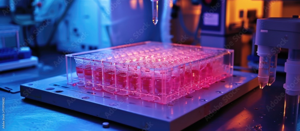 Use a laminar box for studying cell cultures. Stock Photo | Adobe Stock