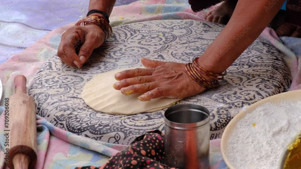 Indian Women Preparing mande ( PURAN POLI ) - typical Maharashtrian ...