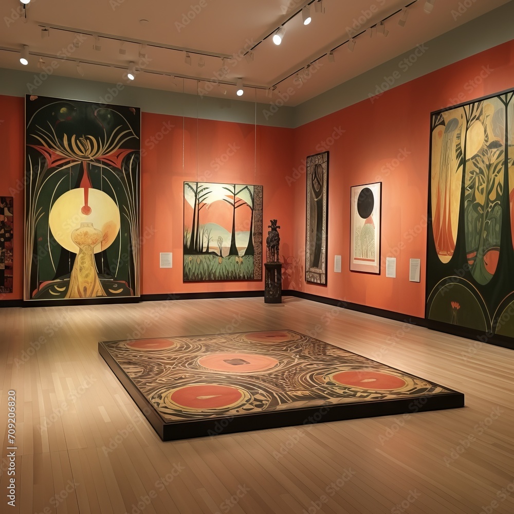 Exhibition Hall in the Vienna Secession Museum of Jungian Archetypes ...