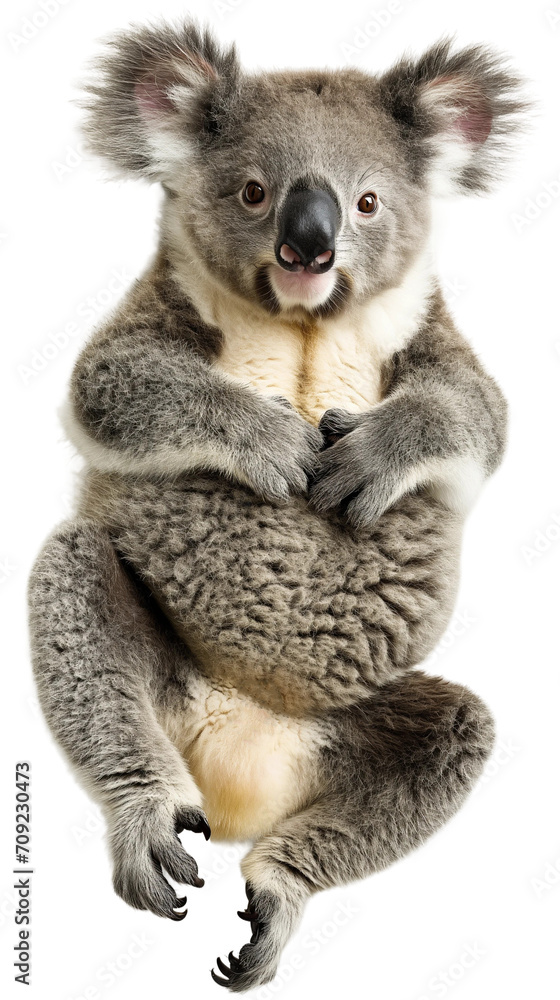 Cute lying koala isolated on white or transparent background, png ...