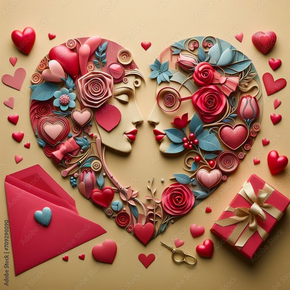 Diversas muestras del corazón como símbolo del amor, de la pareja, del ...