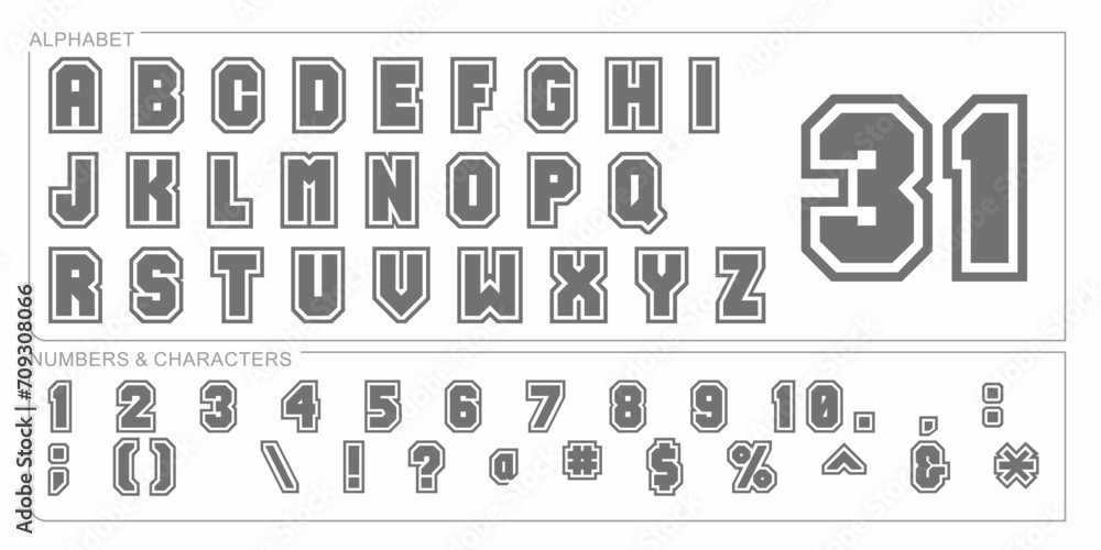 Alphabet Split Monogram, Split Letter Monogram, Alphabet Frame Font ...