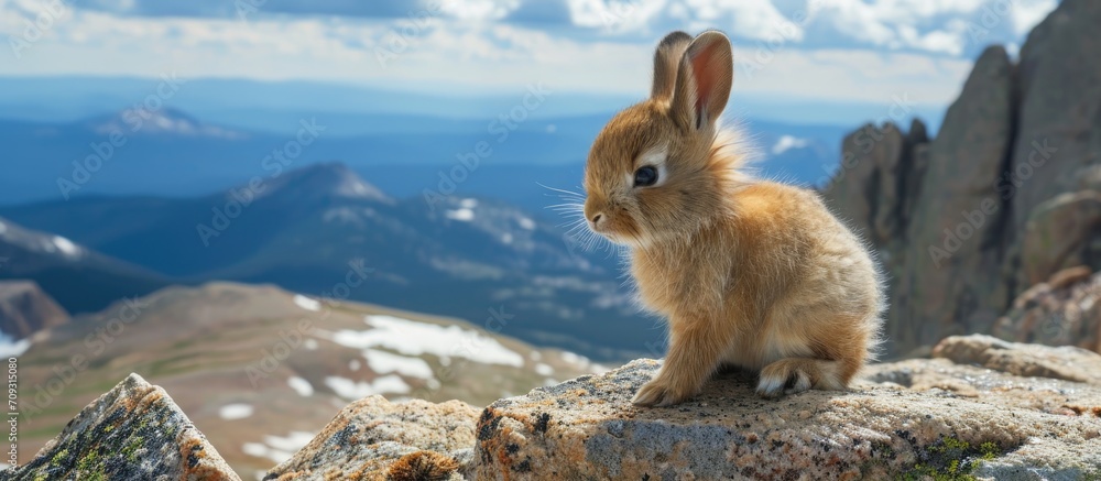 Cute baby animal on Mount Evans in Colorado. Stock Photo | Adobe Stock