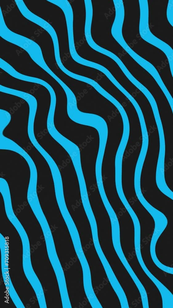 Vidéo Stock Seamless looped abstract Wavy lines animation background ...