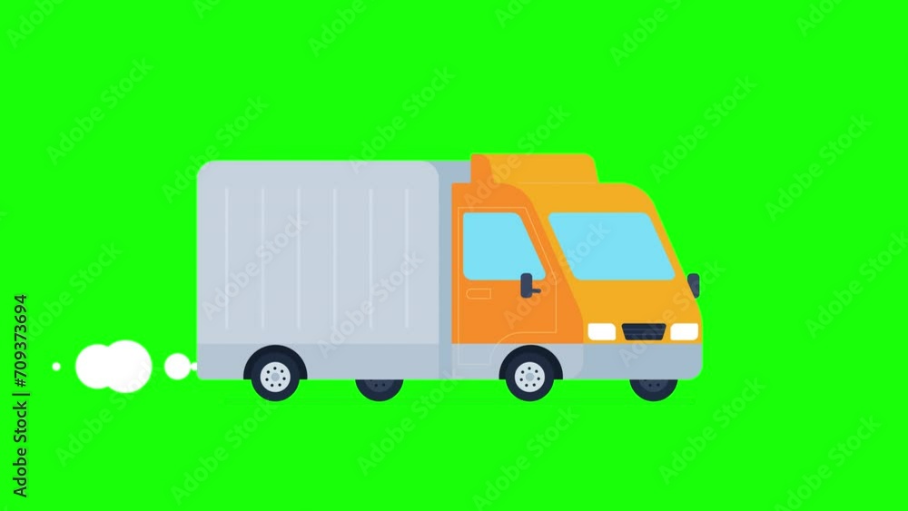 Delivery service truck vehicle scene. Concept of cargo transportation ...