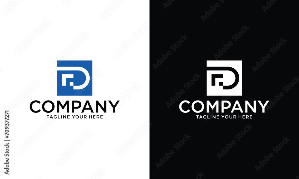 letter logo design creative design logo, Letters monogram icon FD, FD ...
