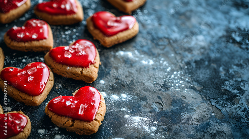 beautiful valentine's day card or banner for coffee shop, heart shaped ...