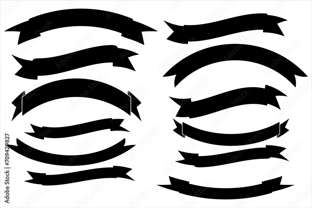 Free Ribon clipart Vector Bundle Set, Free Ribon Vector For T-shirt ...